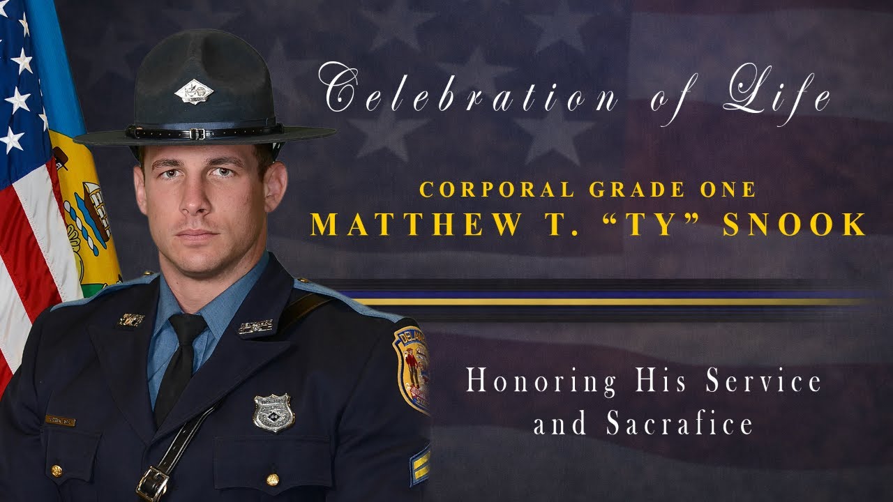 Celebration of Life for Corporal Grade One Matthew T. “Ty” Snook End of ...